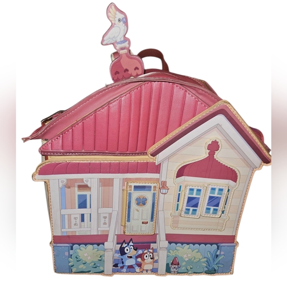 Loungefly | Bags | Bluey Heeler House Figural Mini Backpack Boxlunch ...